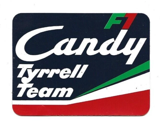 ANCIEN STICKER &CANDY Tyrell Team" (Automobile années 80) EUR 4,50 ...