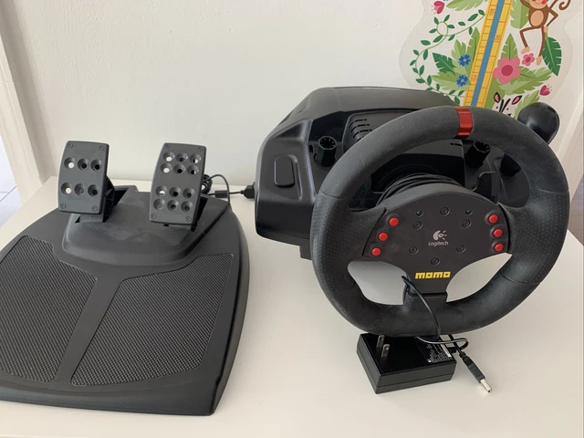 LOGITECH MOMO RACING Wheel E-UH9 Force Feedback con Pedali PC USB EUR ...