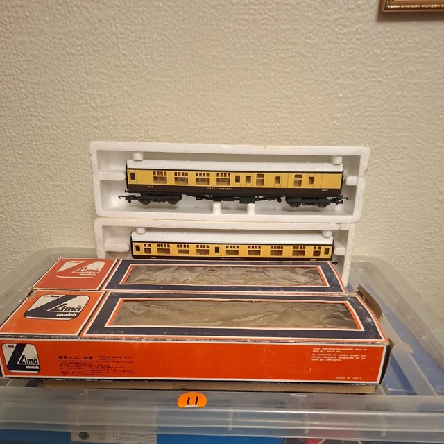 LIMA 00 GUAGE Great Western Passenger Coach 5103 & 5014 UK Buyers Only ...