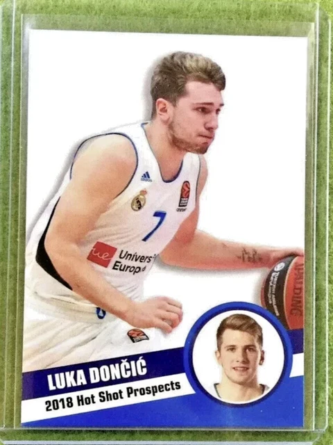 CARTA ROOKIE LUKA Doncic 2018 Hot Shot Prospects Eurolega Dallas ...