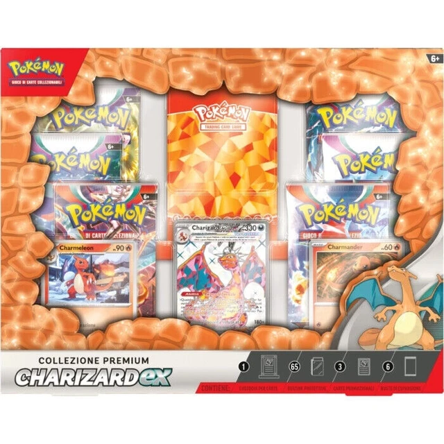 POKEMON CHARIZARD EX Boites Collector Jeu De Cartes À Jouer + Magazine ...