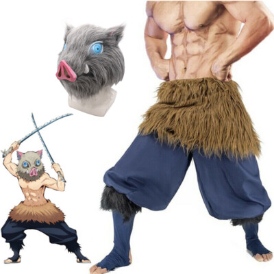 DEMON SLAYER KIMETSU no Yaiba Hashibira Inosuke Cosplay Costume with ...