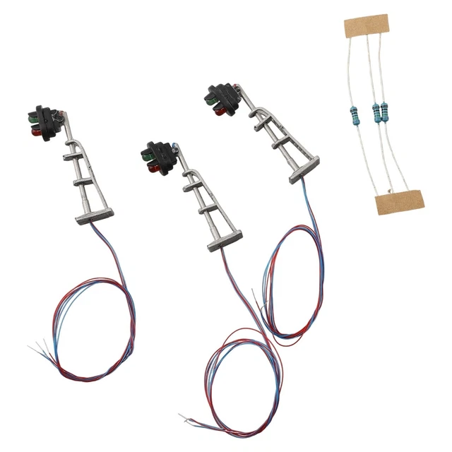 GREEN RED MODEL Railroad Track Signals High Quality N Scale Track ...