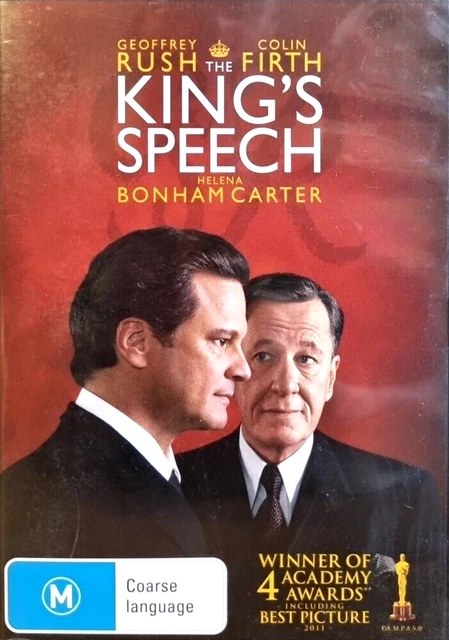 THE KING'S SPEECH (DVD, 2010) Colin Firth, Geoffrey Rush, Region 4 PAL ...