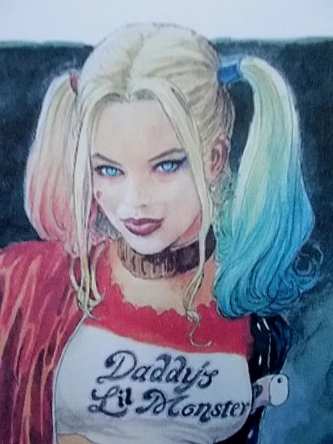 MILO MANARA ( Art Print ) " Harley Quinn " , Epreuve d'Artiste + Belle ...