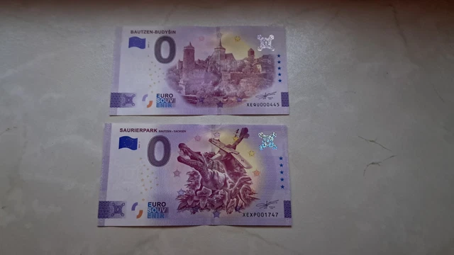 0 EURO SCHEIN 2025 deutschland Saurierpark und Bautzen EUR 4,50 ...