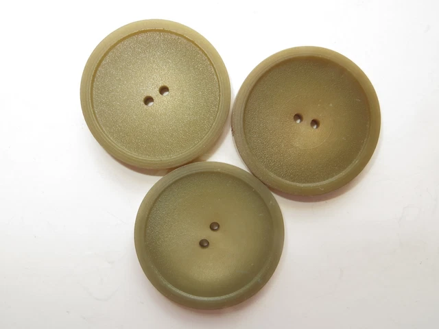 1950S VINTAGE BIG Mottled Lt Olive Khaki Green Coat Jacket Dress ...