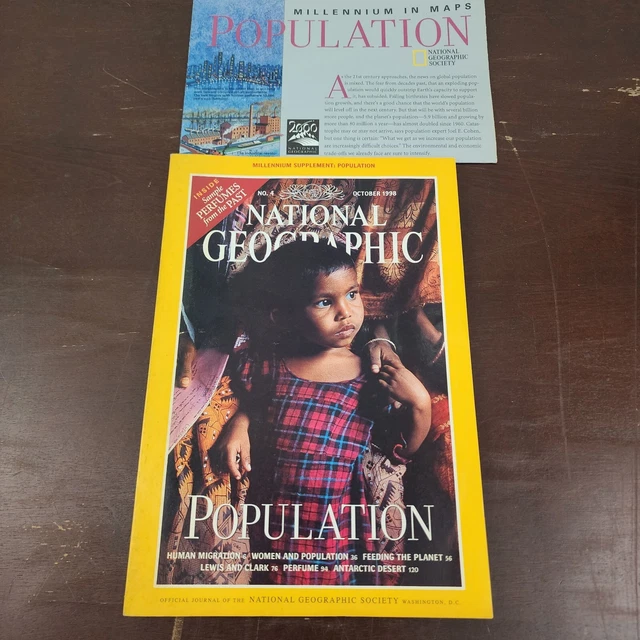 NATIONAL GEOGRAPHIC MAGAZINE October 1998 With Insert £7.64 - PicClick UK