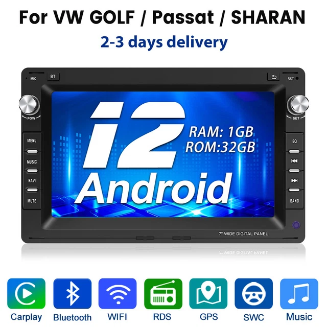 FOR VW TRANSPORTER T5 T4 Android12 Car Stereo Radio Sat Nav CarPlay FM ...