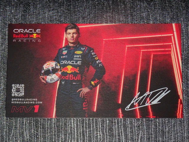 MAX VERSTAPPEN 2023 Red Bull Racing F1 driver card photo (printed autograph) £11.99 - PicClick UK