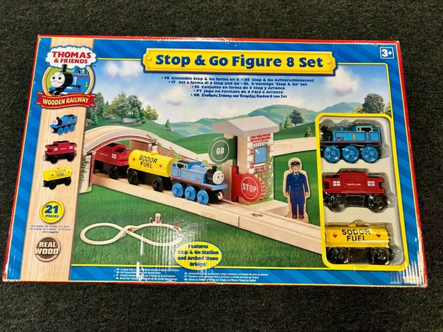THOMAS & FRIENDS Stop & Go 8 Train Set, 21 Pieces, Vintage Rare BOXED ...