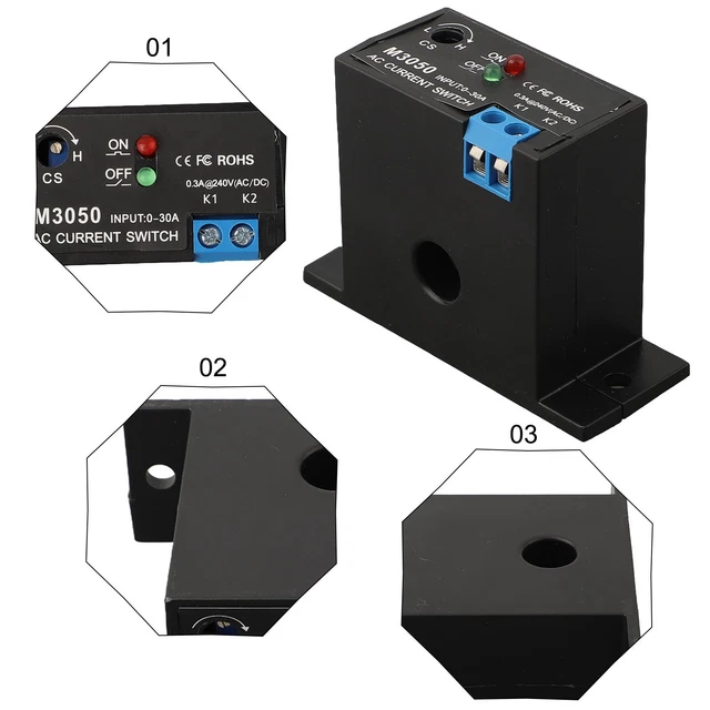 SELF POWERED AC Current Switch with Isolated Input and Output for ...
