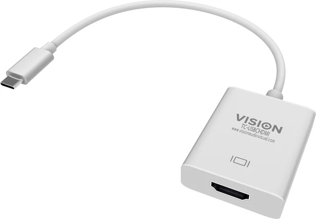 VISION TC-USBCHDMI HDMI USB-C White cable interface/gender adapter ...
