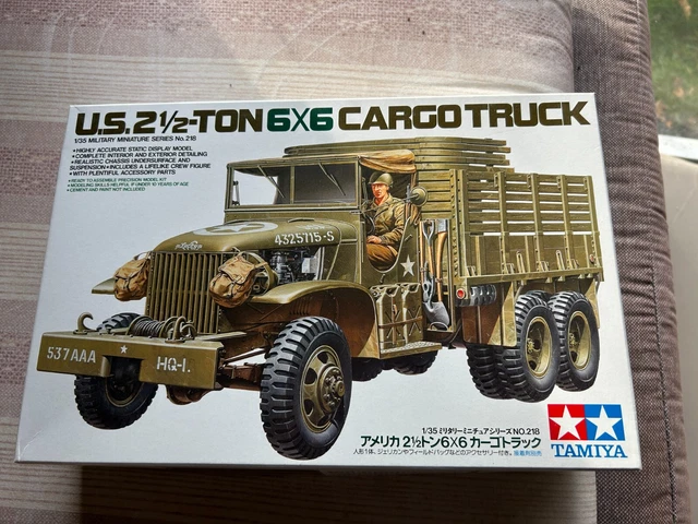 TAMIYA 35218 1/35 U.S. 2.5-TON 6x6 Cargo Truck - Military Model Kit £34 ...