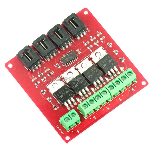 FOUR CHANNEL 4 Route MOSFET Button IRF540 V2.0+ MOSFET Switch Module ...