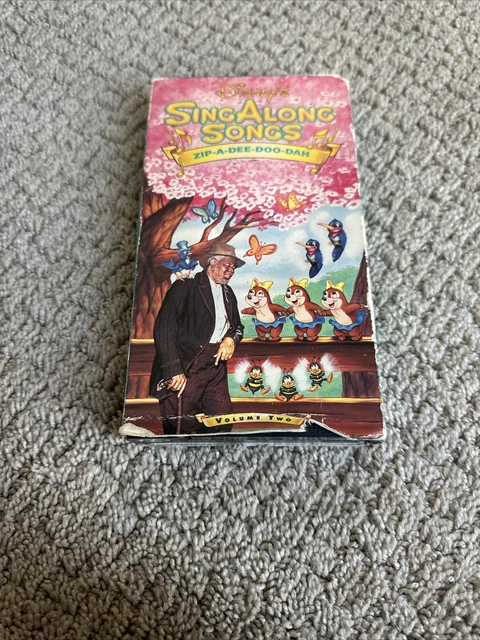 DISNEY'S SING ALONG Songs Zip-A-Dee-Doo-Dah VHS Tape £6.37 - PicClick UK