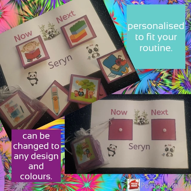 DAILY TIMETABLE ROUTINE CHARTS - ASD Autism Visual Aids ADHD SEN PECS ...