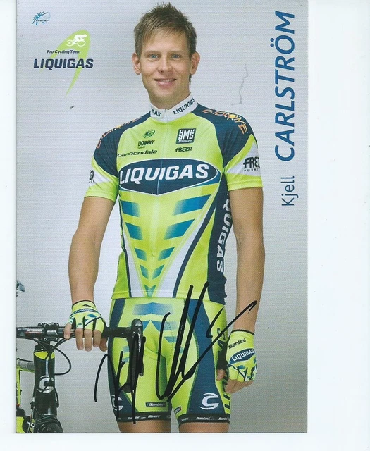 TOUR DE FRANCE CYCLISME autographe de KJELL CARLSTROM team LIQUIGAS EUR ...