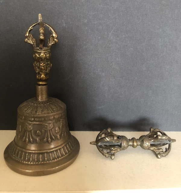 BELLE CLOCHE TIBÉTAINE et son dorjee Z080 EUR 55,00 - PicClick FR