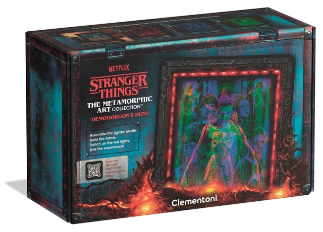 CLEMENTONI STRANGER THINGS Metamorphic Art with LED Light 520 Piece ...