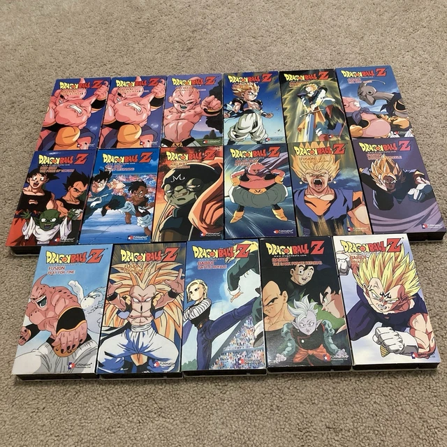 DRAGON BALL Z DBZ VHS Lot Funimation Anime Majin Buu Kid Buu Fusion ...