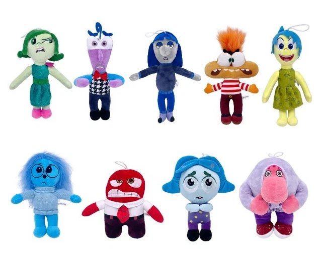 INSIDE OUT 2 Plush Soft Toy Disney Pixar Emotions x9 Joy Anxiety Fear ...