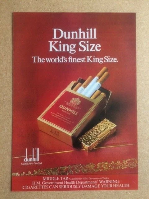 DUNHILL ORIGINAL VINTAGE Magazine Advert / Poster (FR)) (1) £11.00 ...