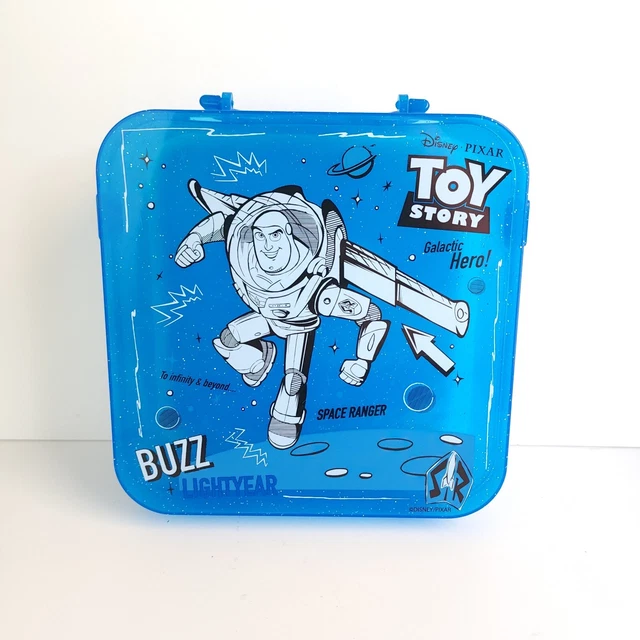 DISNEY PIXAR TOY Story Buzz Lightyear Hinged Lunch Box Storage ...