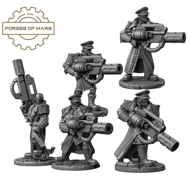 IMPERIAL GUARD - Noctern Iron Guard - Molten Gunners (x5) - Compatible ...