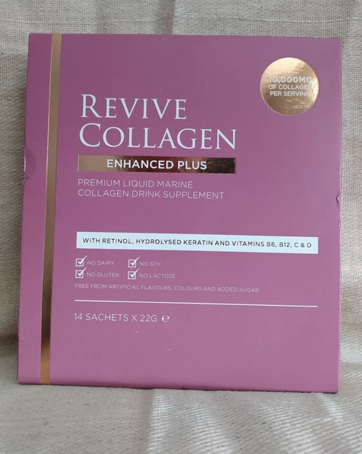 REVIVE COLLAGEN ENHANCED Plus Premium Liquid Marine Collagen Drink 10 ...