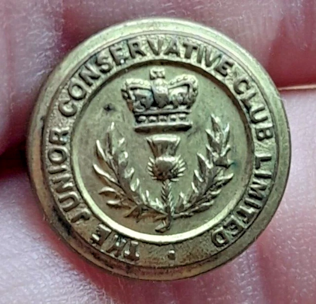VICTORIAN LIVERY BUTTON The Junior Conservative Club 1800's QVC ...