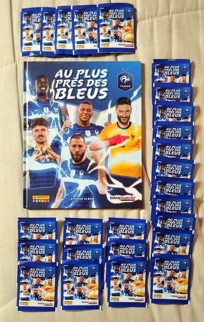 ALBUM PANINI VIDE " Au Plus Pres Des Bleus " 2022 + 25 Pochettes (100 ...