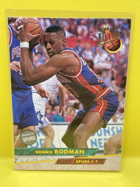 1993-94 FLEER ULTRA Dennis Rodman pistons détriot San Antonio Spurs ...