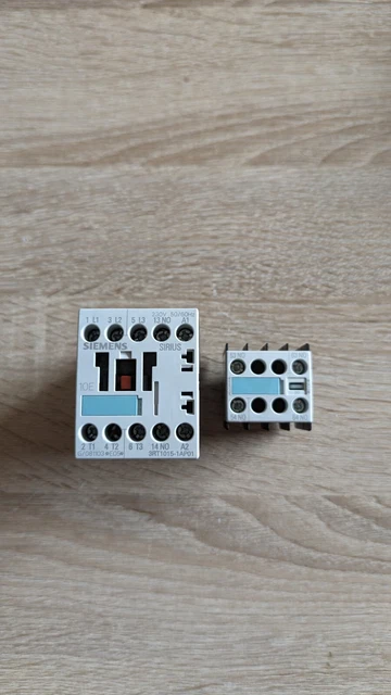 SIEMENS SIRIUS 10E 3RT1015-1AP01 Leistungsschütz 3kW + Hilfsschalterblock 2S EUR 9,99 - PicClick DE