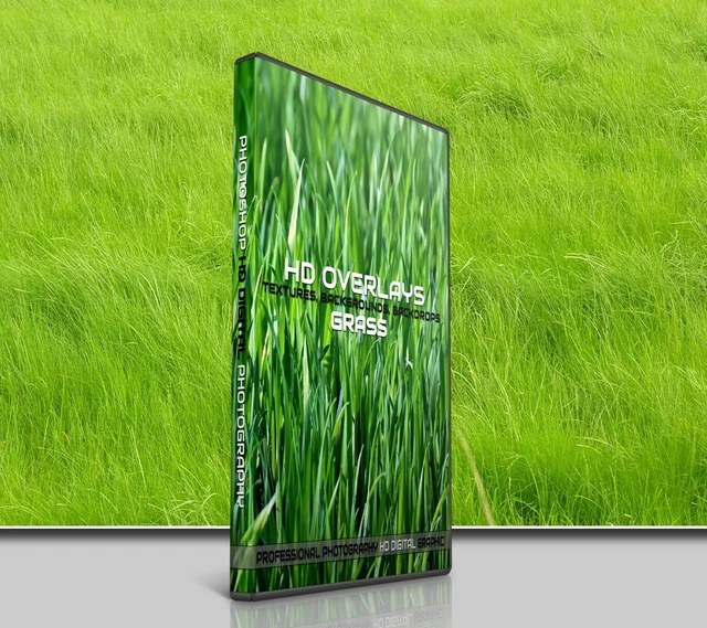 200 GREEN GRASS Digital Photoshop Overlays Backdrops Backgrounds ...