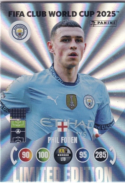 PANINI 2025 FIFA Club World Cup Phil Foden LIMITED EDITION Card £2.79 ...