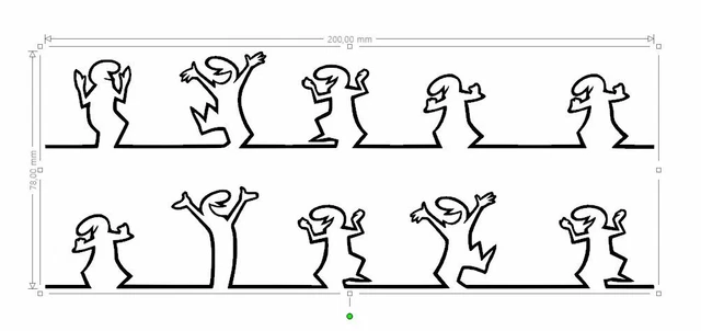 STICKER LA LINEA noir 78x200mm EUR 7,90 - PicClick FR