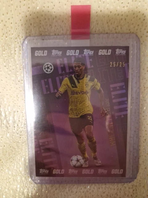 JUDE BELLINGHAM 25/25 Topps Gold Champions League 22/23 Elite Insert ...
