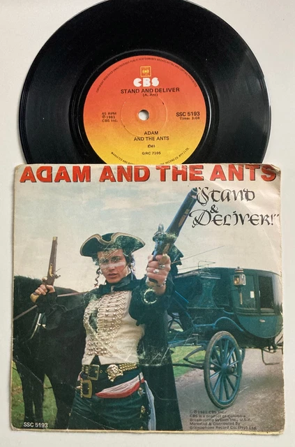 ADAM AND THE Ants - Stand And Deliver - South Africa 7" 1981 CBS records EUR 5,81 - PicClick IT