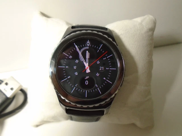 SAMSUNG WATCH GEAR S2 Classic Smartwatch - SM-R732 - 40mm - Black ...