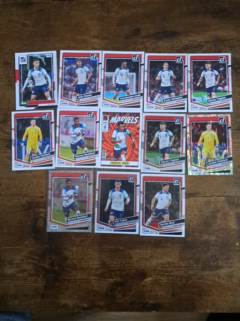 ENGLAND FOOTBALL TEAM Base Trading Cards With Rashford,foden,rice And ...