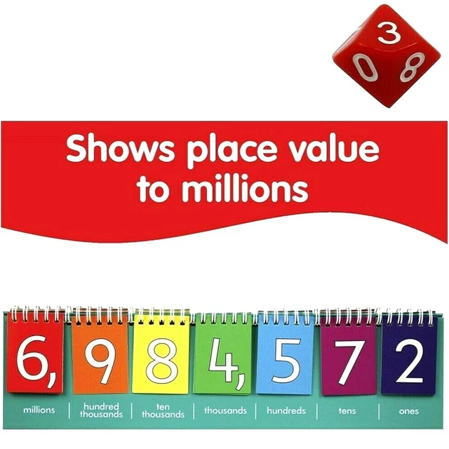 PLACE VALUE FLIP Stand Math's Resource Number to Millions Home School ...
