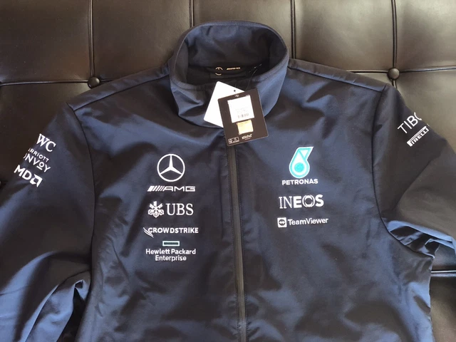 MERCEDES AMG PETRONAS Racing F1 Formula One Black Softshell Jacket ...