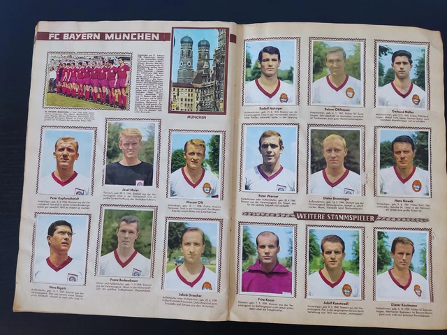 SICKER FUSSBALL- PARADE 1966/67 Album komplett, mit Gerd Müller ...