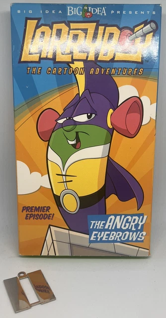 VEGGIETALES LARRY BOY Cartoon Adventures Angry Eyebrows VHS Video Tape ...