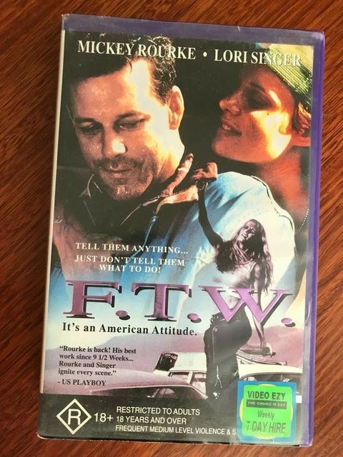 VINTAGE R RATED 90s F.T.W Drama Movie VHS Video Ex Rental Tape FTW ...