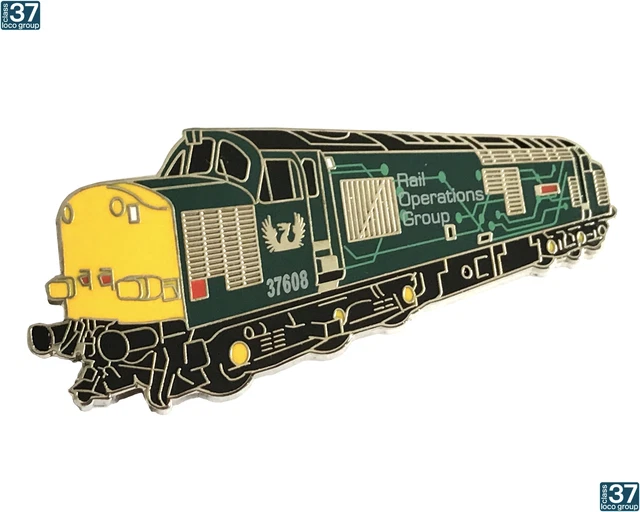 CLASS 37 BADGE (37608 - Andromeda) Rail Operations Group Green Livery £ ...