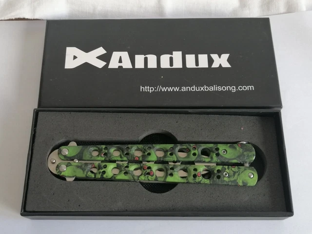 COLTELLO VENTAGLIO BUTTERFLY Da Allenamento Senza Lama Chiudibile ...