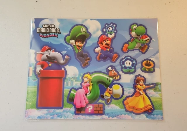 SUPER MARIO BROS Wonder GameStop Preorder Exclusive Sticker Sheet ...