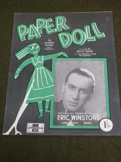 ORIGINAL SHEET MUSIC - Paper Doll - Eric Winstone £10.99 - PicClick UK